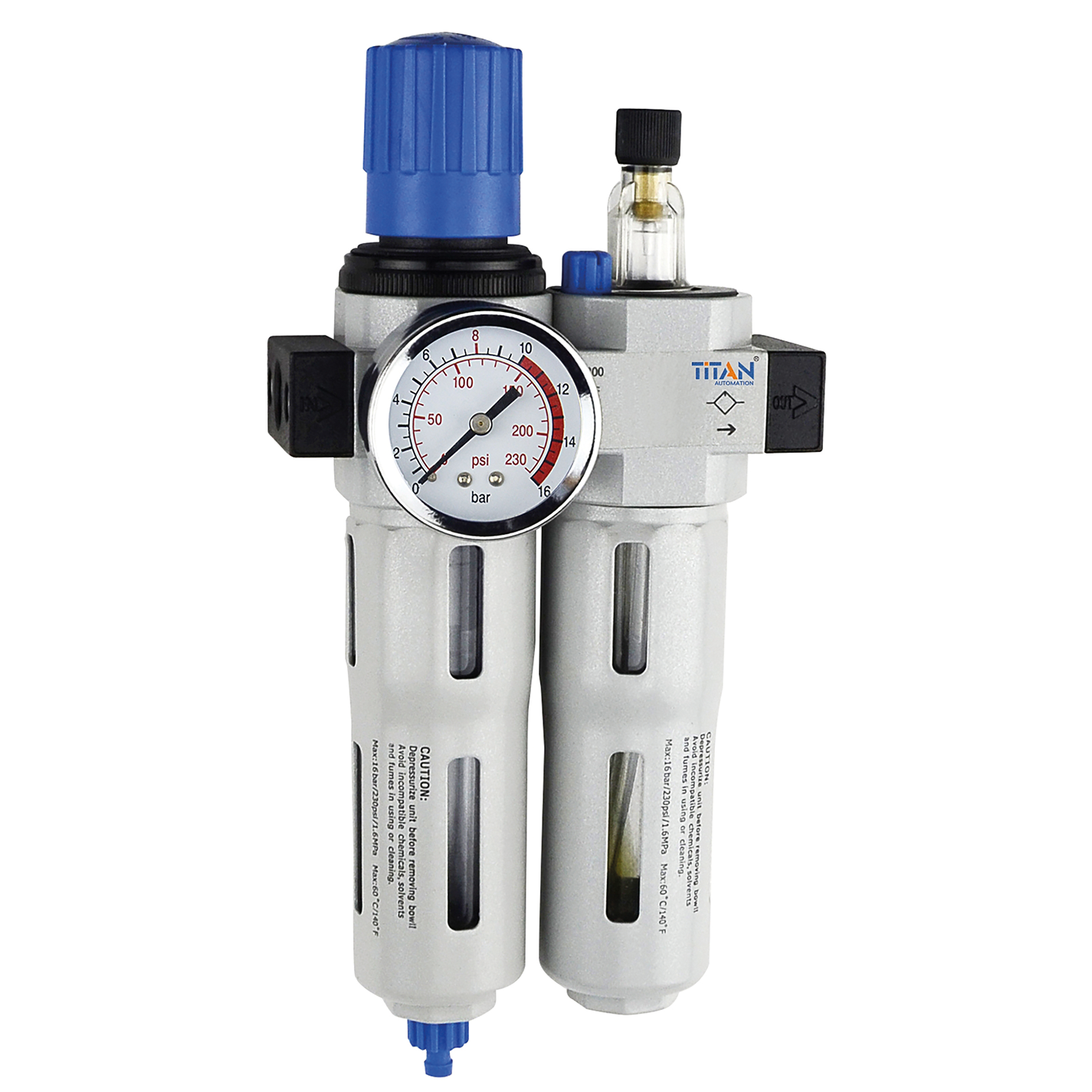 1 8 BSPP Female Filter Regulator Lubricator Shepherd Hydraulics