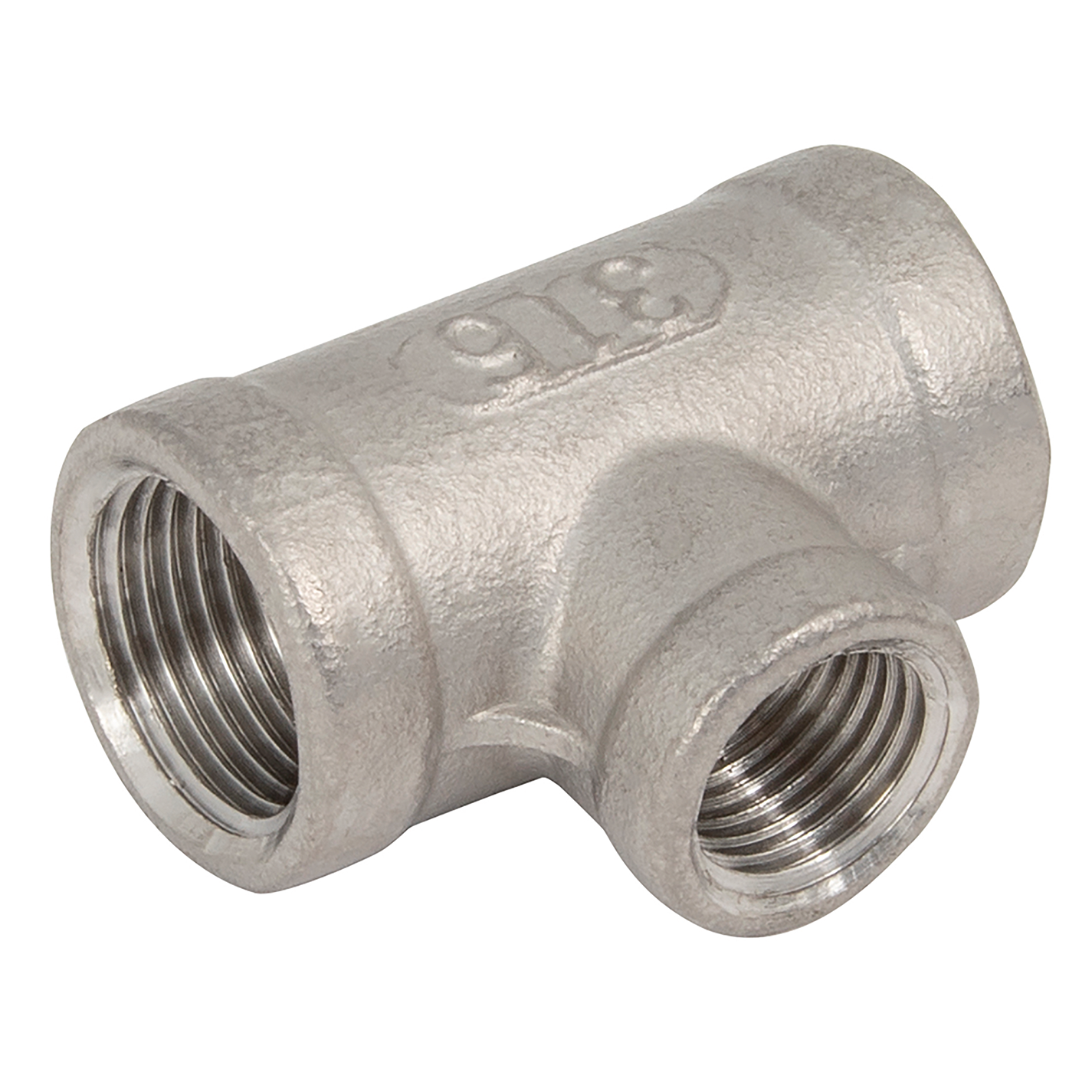 1 1 2 BSP X 3 4 BSP BRANCH STAINLESS STEEL RED TEE Shepherd Hydraulics