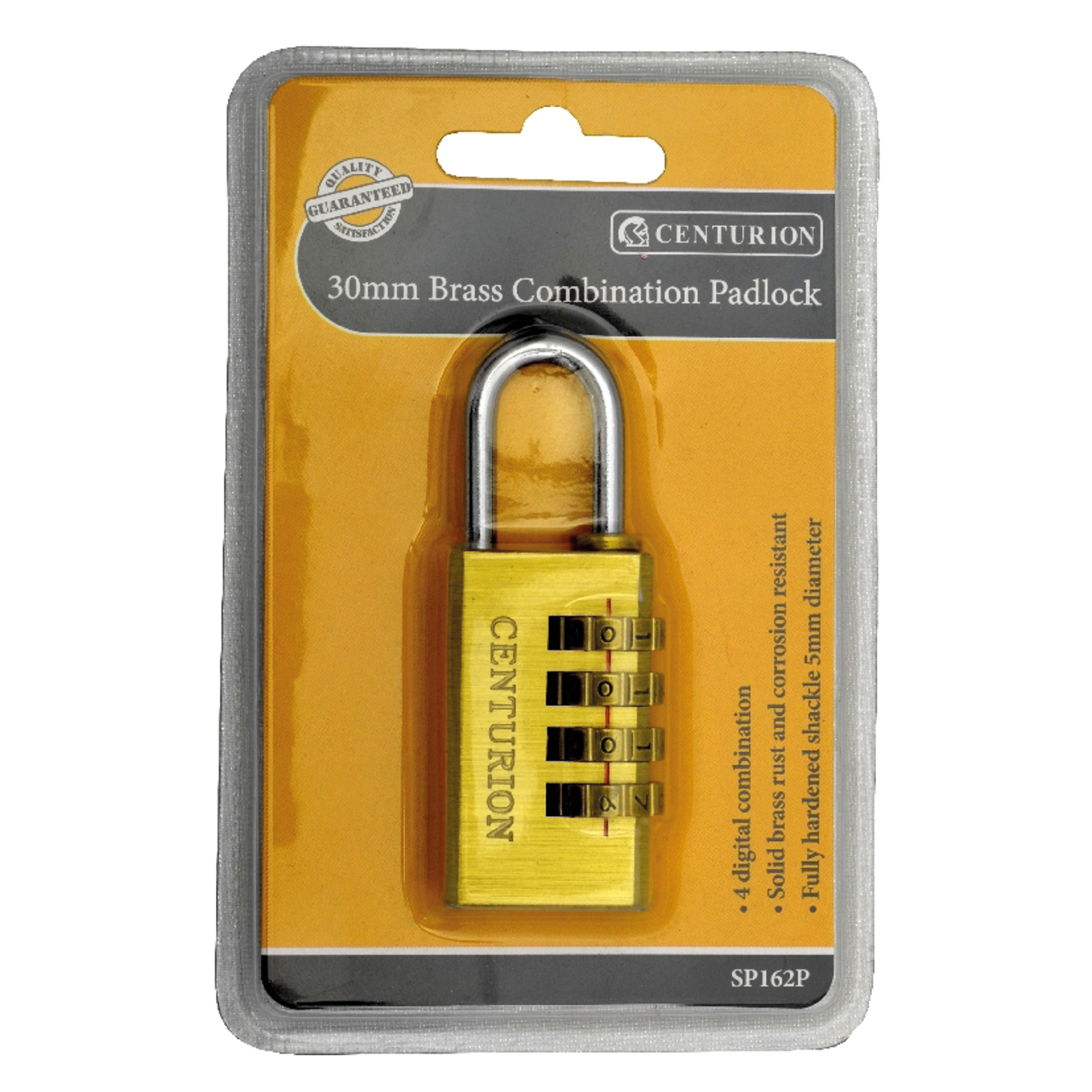 30mm 4 Wheel Combi Padlock | Fluid-Air Components