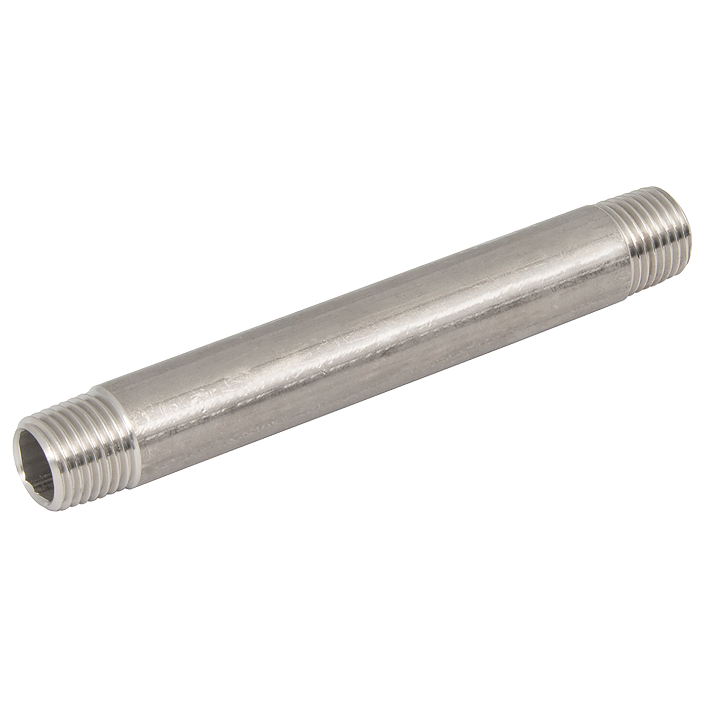 3 4 BSPT X 150mm Barrel Nipple Stainless Steel Shepherd Hydraulics