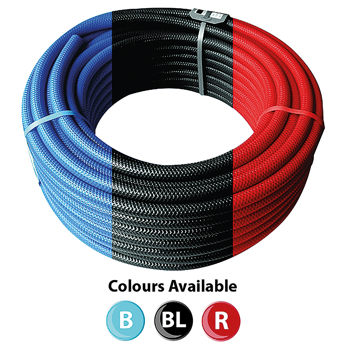 1/2" ID x 17mm OD Multi Purpose Reinforced Hose / Reinforced PVC / Hose ...