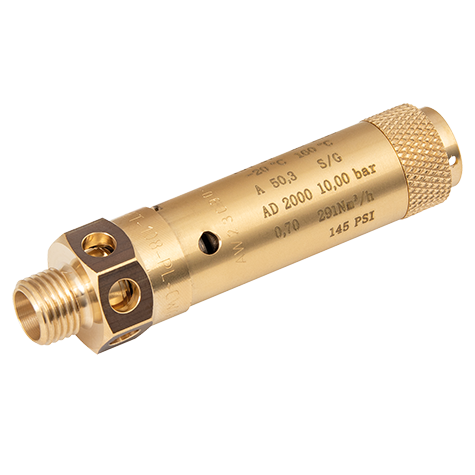 10 BAR 1/4" BSPM PRESSURE SAFETY VALVE / Pressure Relief Valve ...