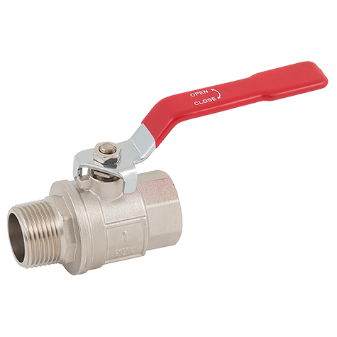 3/8" BSPT Male x3/8" BSPP Female Red Lever Handle / Brass Ball Valve / Ball Valves / Manual ...