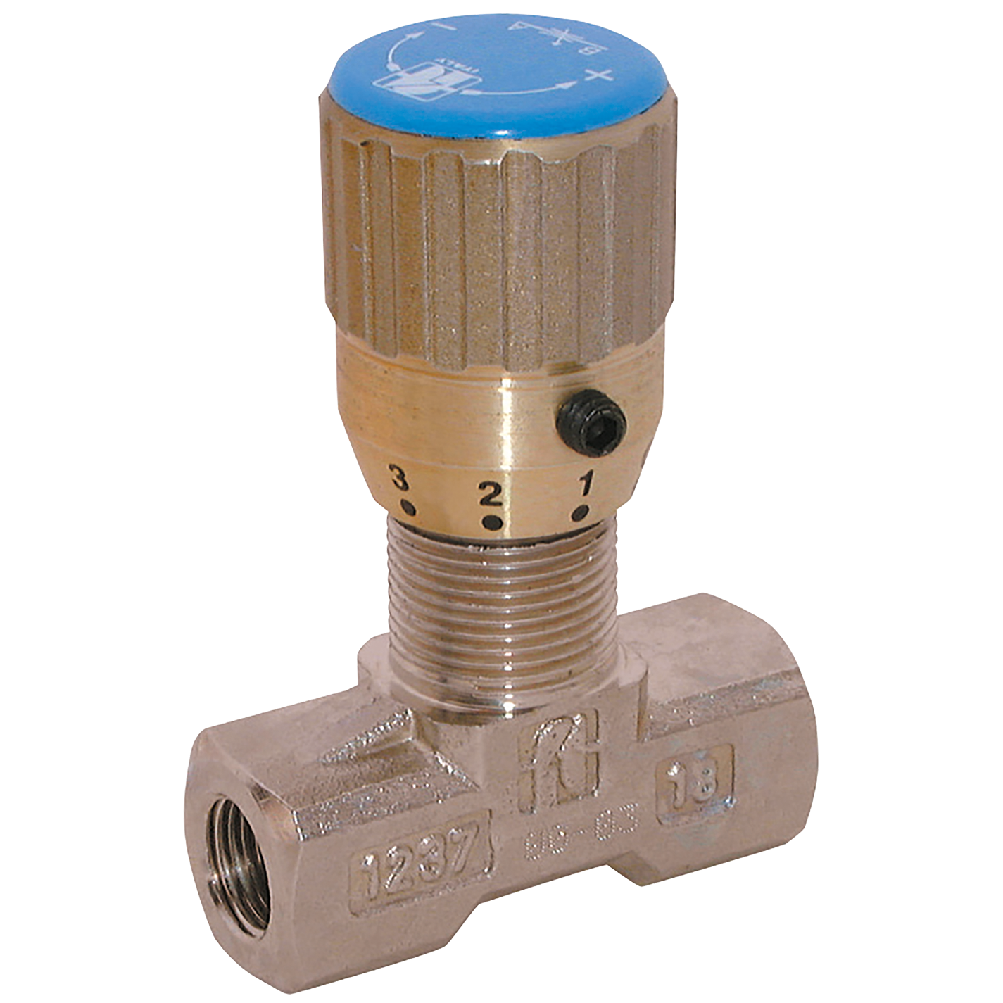 1/4" BSPP Bi-directional Flow Valve / Screwed Needle Valve / Needle ...