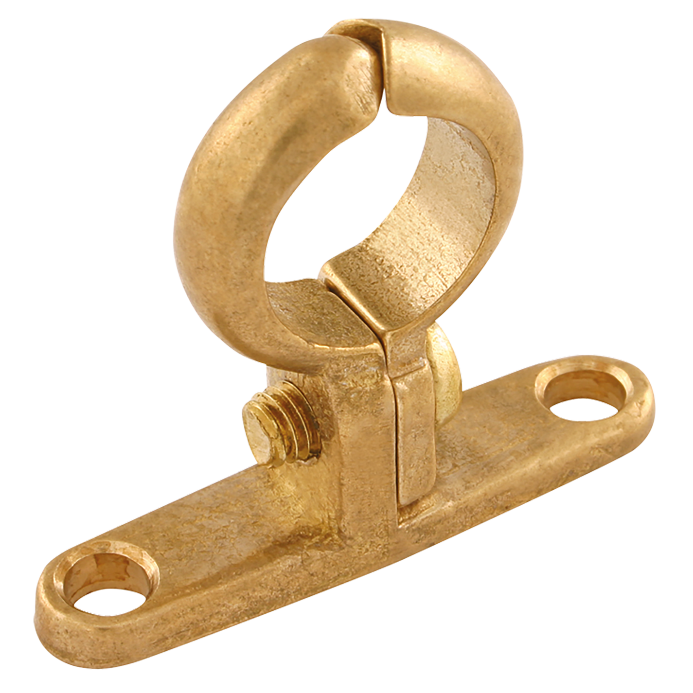 22MM OD PIPE CLIP WALL MOUNT BRASS Pneumatics Direct