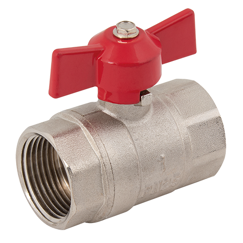 1/4"BSPF Brass Ball Valve Red T Hdle / Brass Ball Valve / Ball Valves / Manual Valves / Process ...