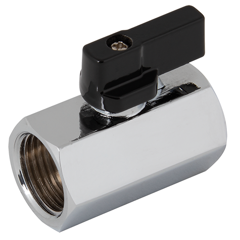 1/4"BSPF Brass Chrome Finish Mini Ball Valve / Brass Ball Valve / Ball Valves / Manual Valves ...