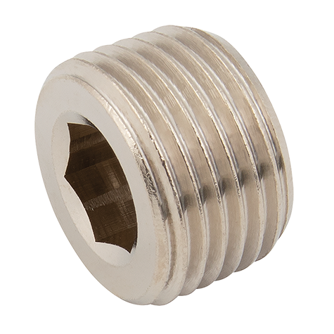 1/8" BSPT Male Plug / Plugs and Caps / Threaded Adaptors / Connectors ...