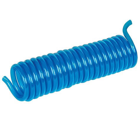 8mm OD x 5.0mm ID 5M POLY COIL HOSE / Plain End / Polyurethane Recoil ...