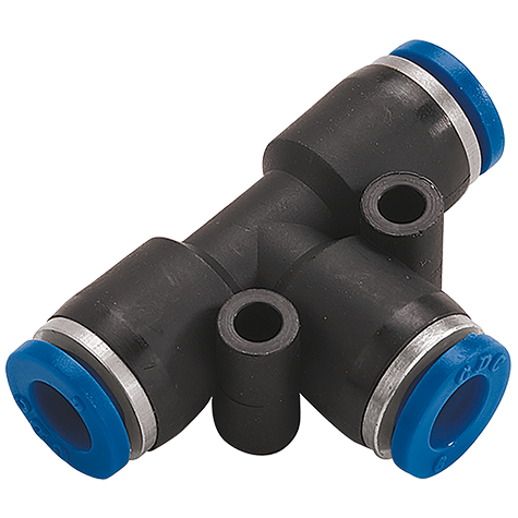 6mm OD Equal Tee / Tee / Push Fittings / Connectors / Pneumatics and ...