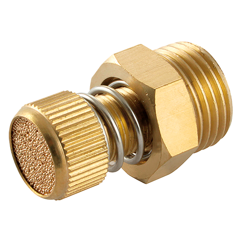 1/4" BSPP Male Silencer / Silencer / Valve Accessories / Valves and ...