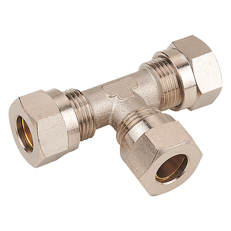 12mm OD Equal Tee / Tee / Compression Fittings / Connectors ...