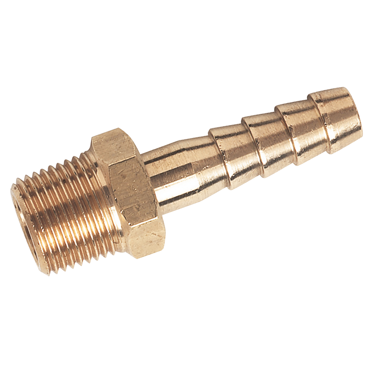2 BSPT Male Straight Hose Tails Brass Shepherd Hydraulics