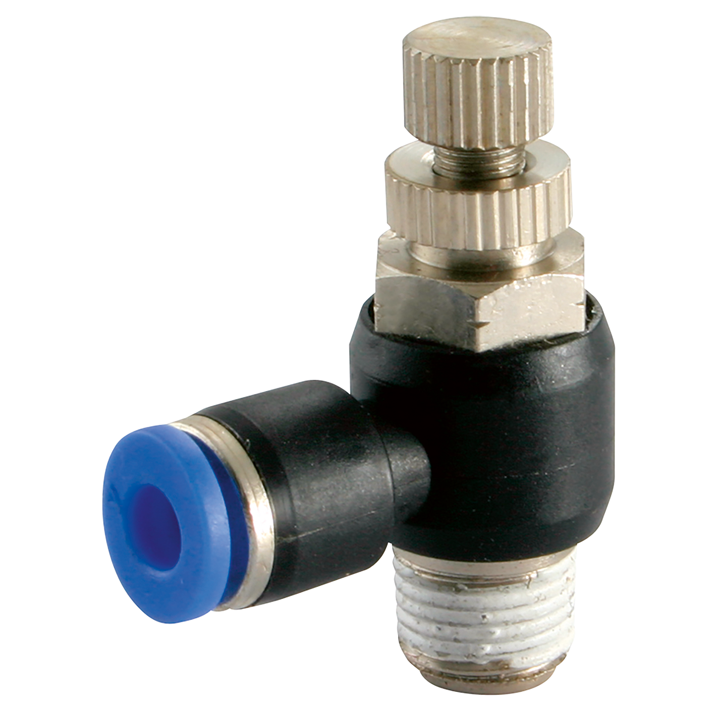 10mm Tube x 1/4" NPT Speed Controller / Flow Control / In-line / Connectors / Pneumatics and ...