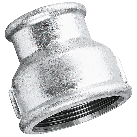 1.1/2"X1" BSP REDUCING SOCKET GALVANISED / Reducing / Fittings and ...