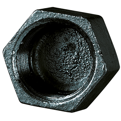 3/8" BSPP FEMALE CAP HEX BLACK / Plugs and Caps / Fittings and Tubing ...