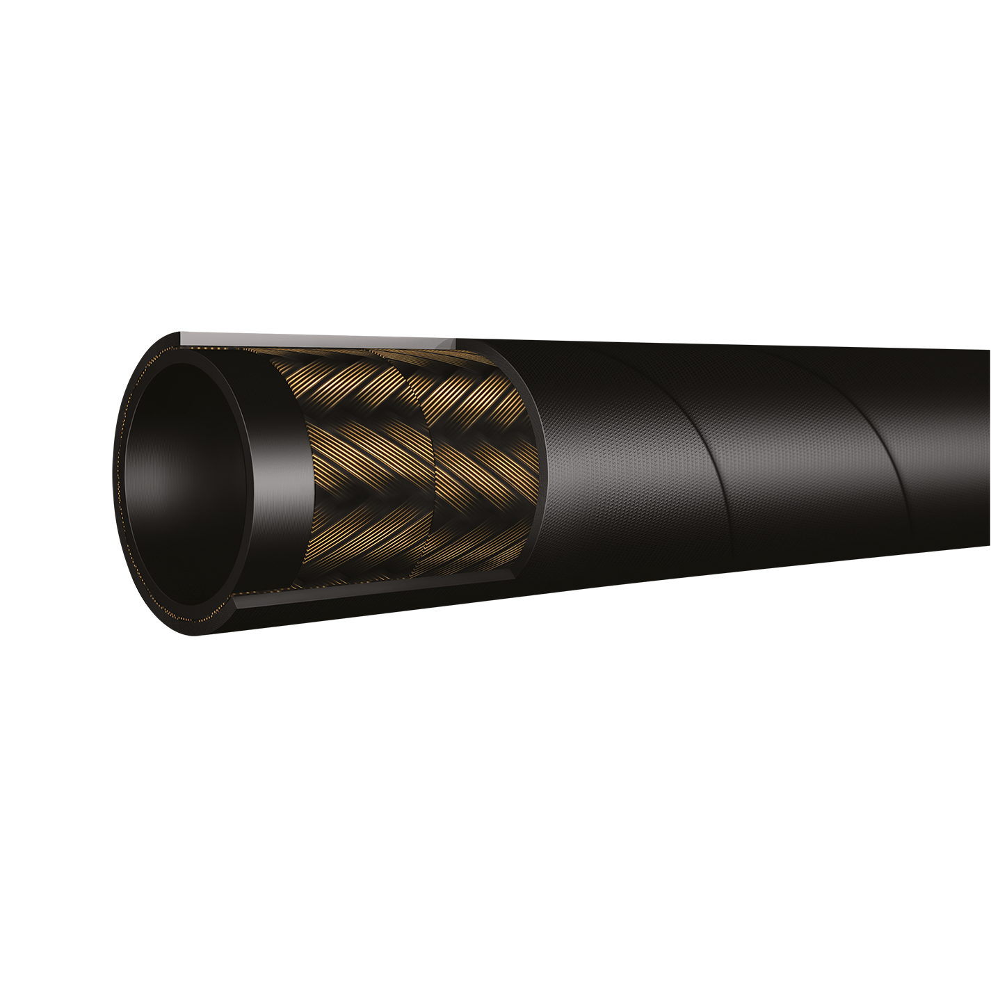 1/2" 100R2AT Hydraulic Hose / Steel Braided / Hose and Assemblies ...