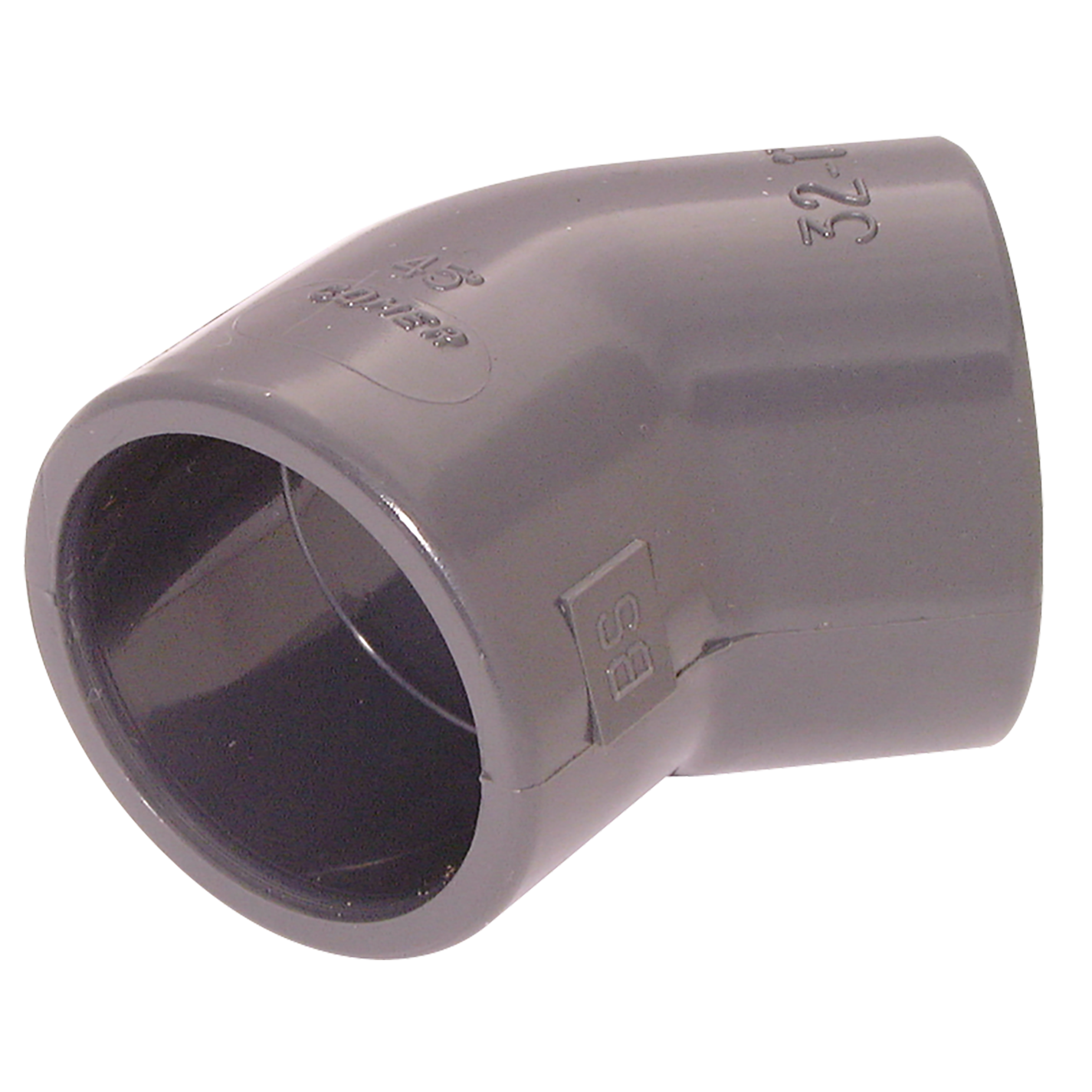1.1/2" ID SOLVENT ELBOW 45DEG UPVC DGREY / Elbow / Fittings and Tubing ...