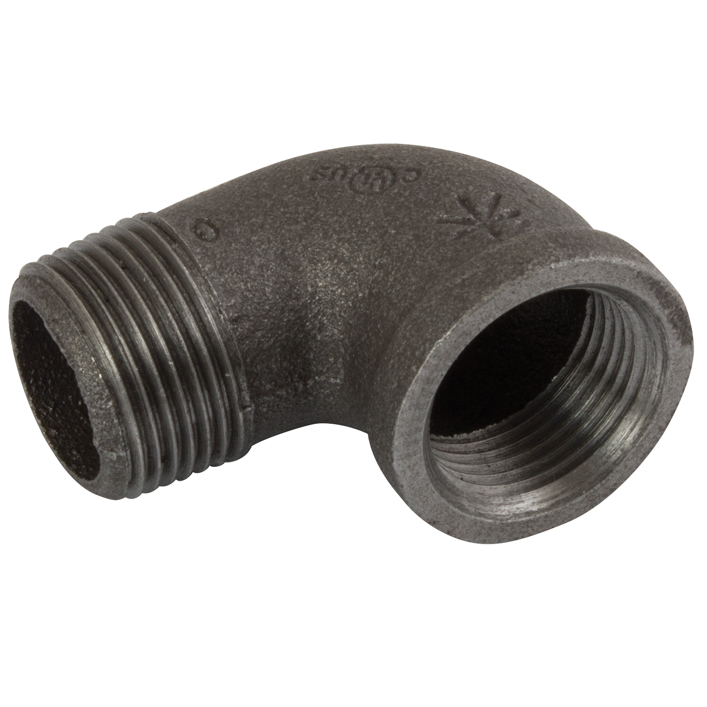 (BS FIG152) MXF BSPT 90° ELBOW 1.1/2 BLK / Elbow / Fittings and Tubing ...