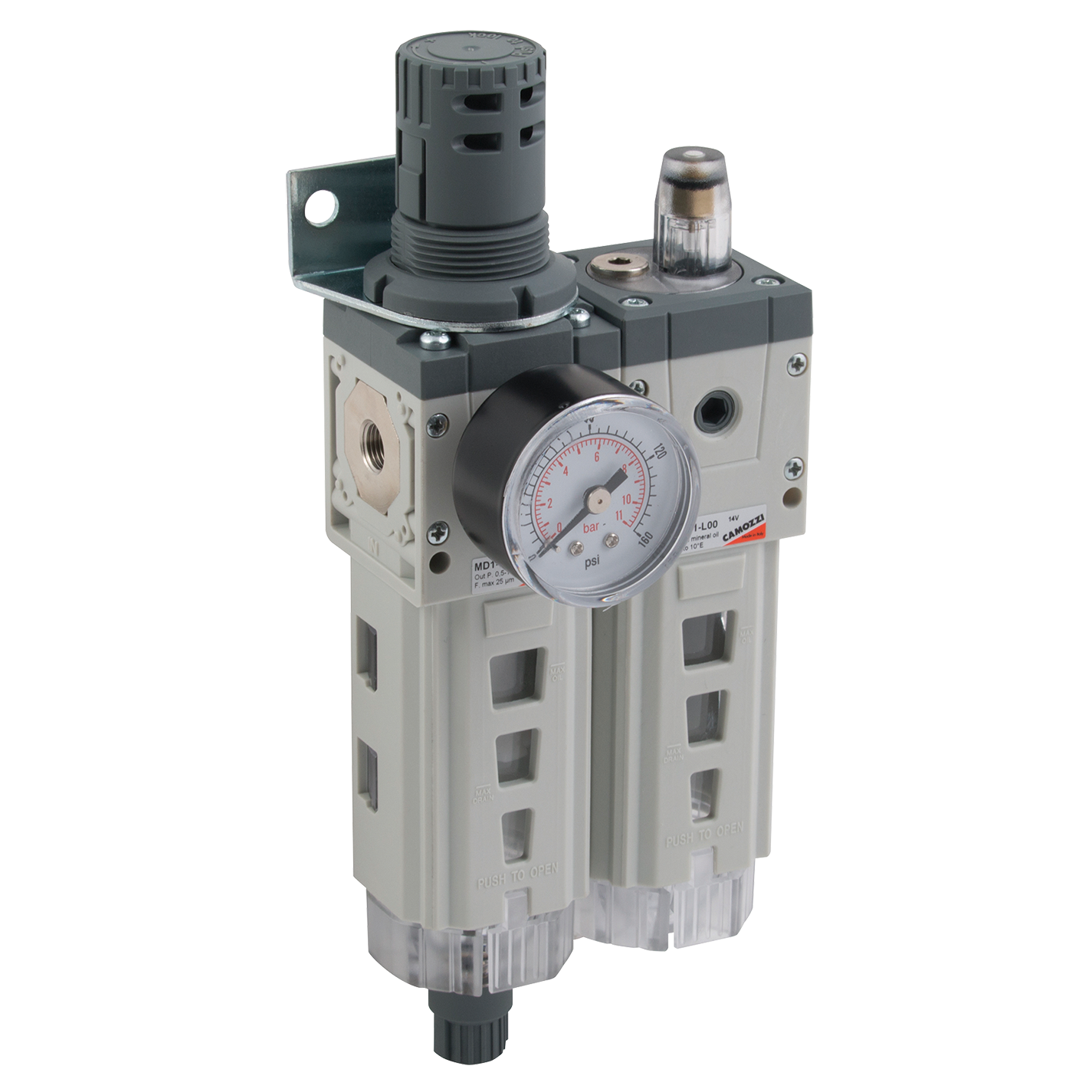 8mm Outside Diameter Filter Reg Lubricator / Filter Regulator ...