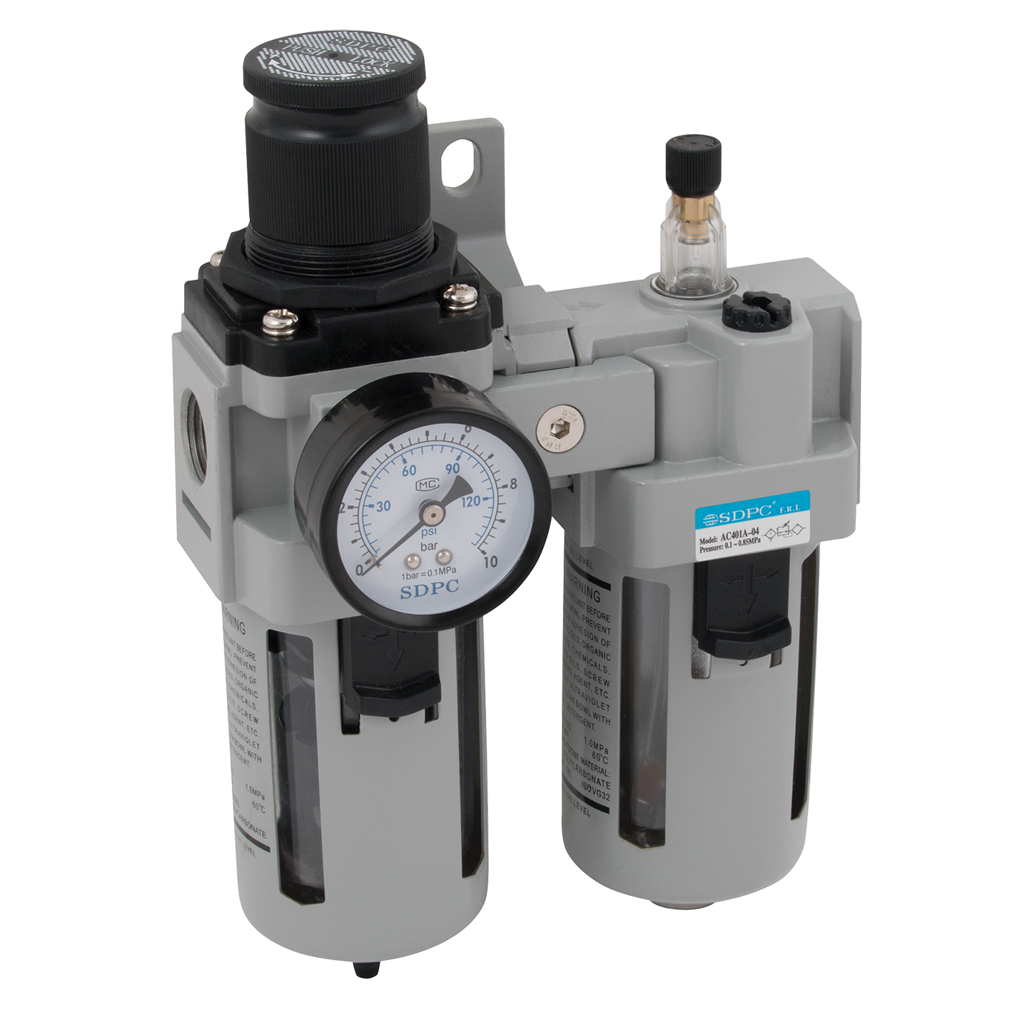 1/4" BSP Parallel Female Filter Reg Lubricator | Shepherd Hydraulics