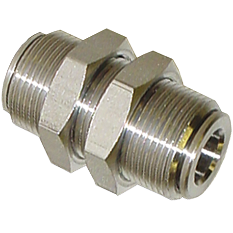 Bulkhead / Push Fittings / Connectors / Pneumatics and Vacuum - Flowtech