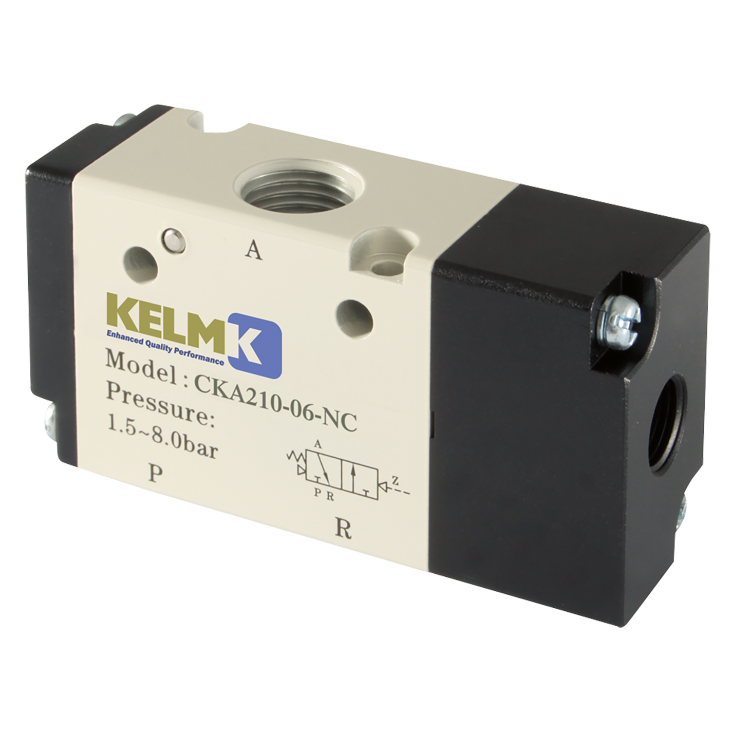 1/4" Pilot/Spring 3/2 Normally Closed Valve / 3 Port 2 Position / Pilot ...