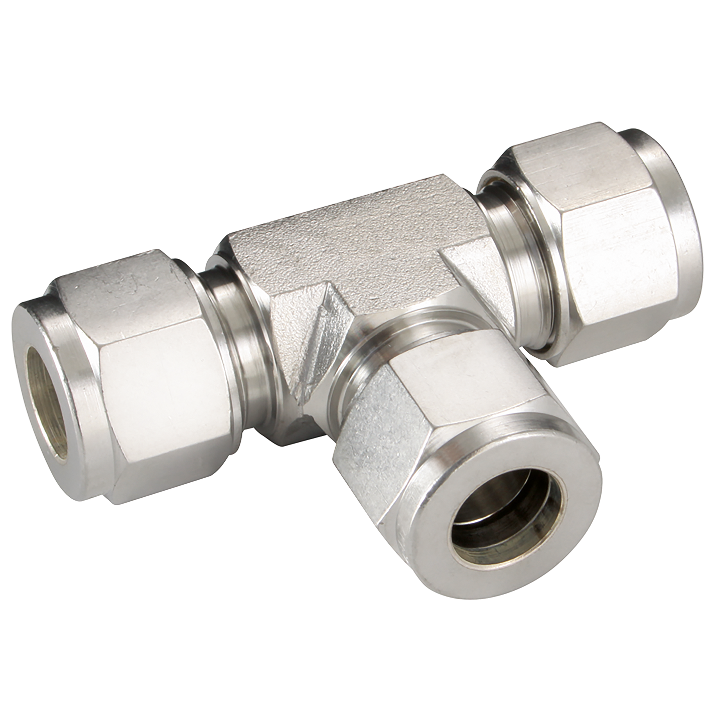 Tee / Compression Fittings / Connectors / Hydraulic - Flowtech