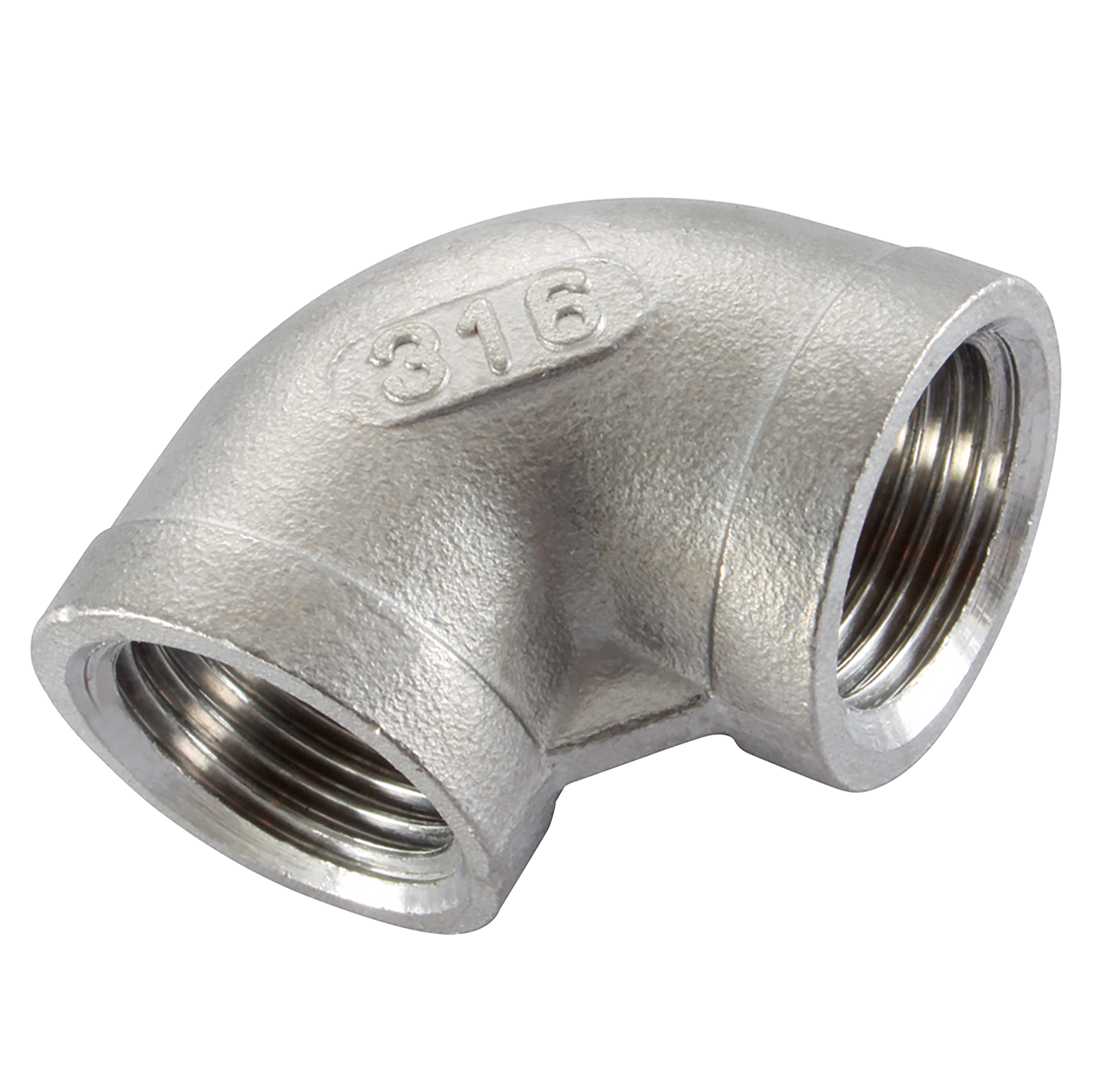1/2" BSP FEM EQUAL ELBOW 90 S/STEEL 316 / Elbow / Adaptors and Fittings ...