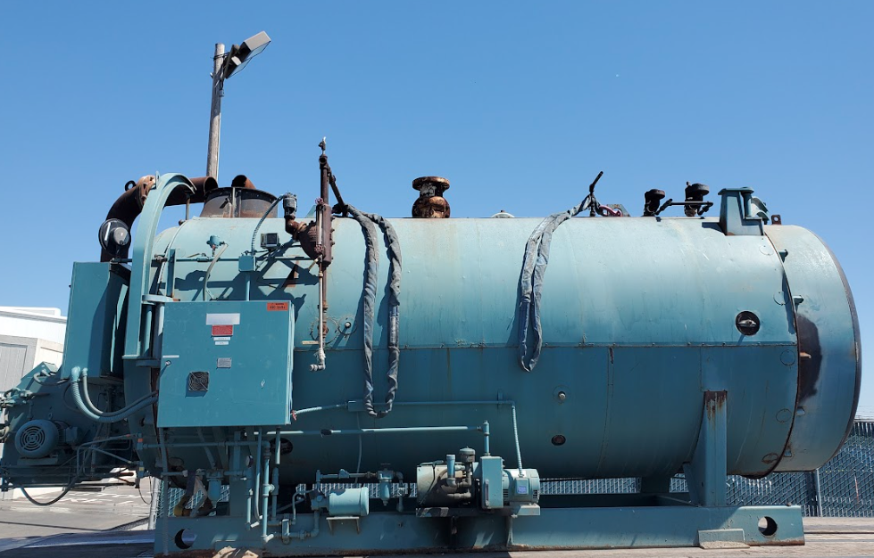 Used CBI 200 -300 Cleaver Brooks 150 HP Steam Boiler, Gas