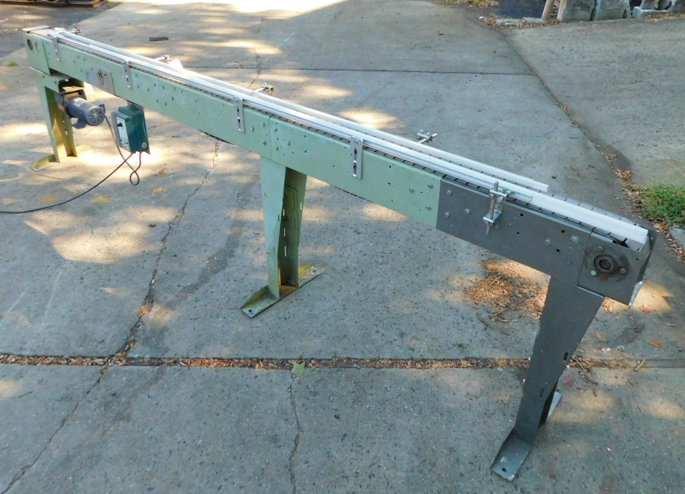 Used Garvey Table Top Chain Conveyor 4.5" W x 136" L