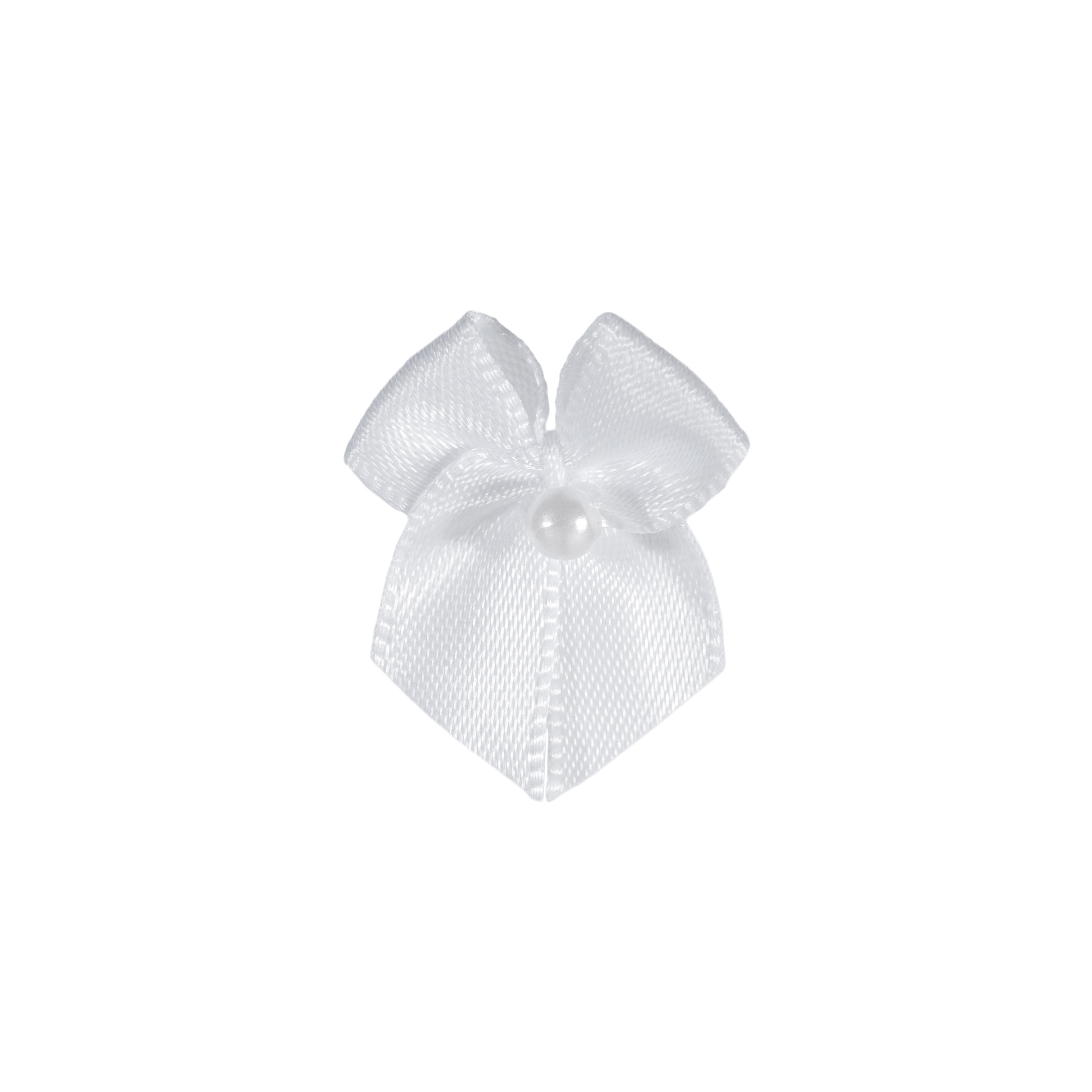 Bow with Pearl: 9.5mm: White - Trimits - Craft for Occasions - Groves ...