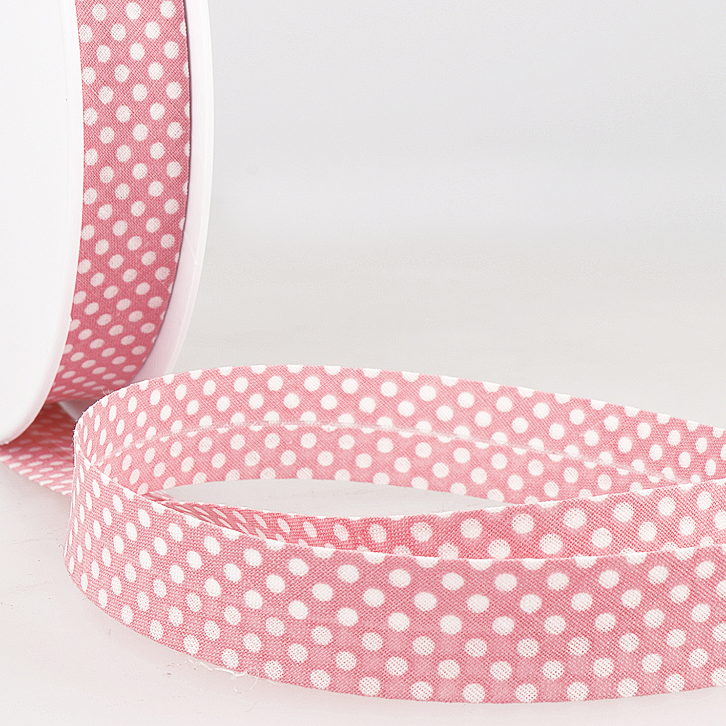 Trim: Bias Binding: Cotton: Dot: 30m x 20mm: Light Pink - Stephanoise ...