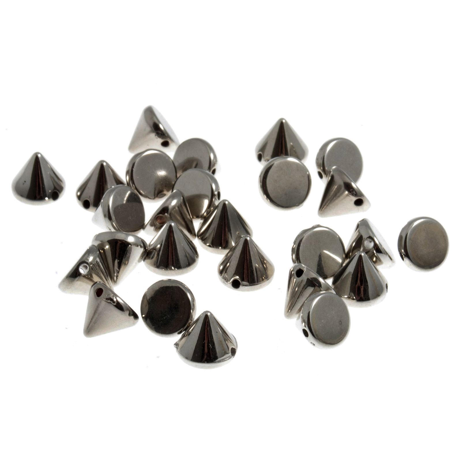 Trim: Studs: Sew-on: Cone: Silver: 8 x 8mm: 80 Pack - Trimits - Groves ...