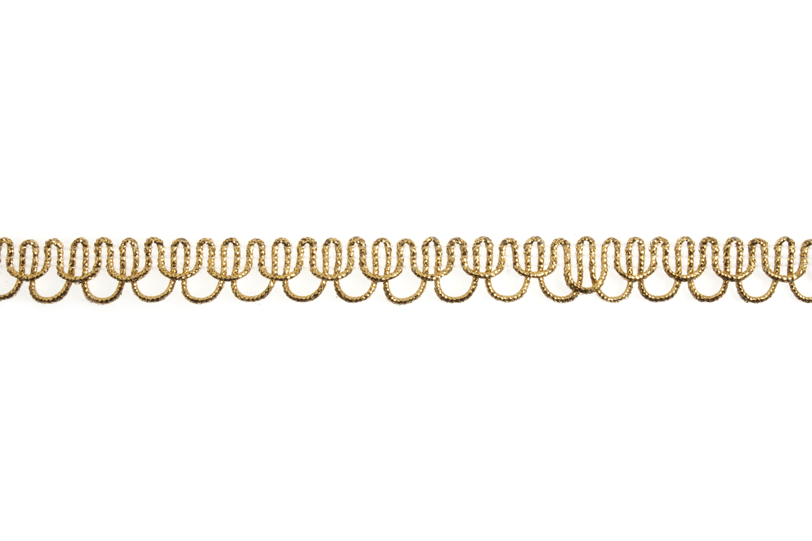 Trim: Braid: Loop: 25m x 12mm: Gold - Essential Trimmings - Groves and ...