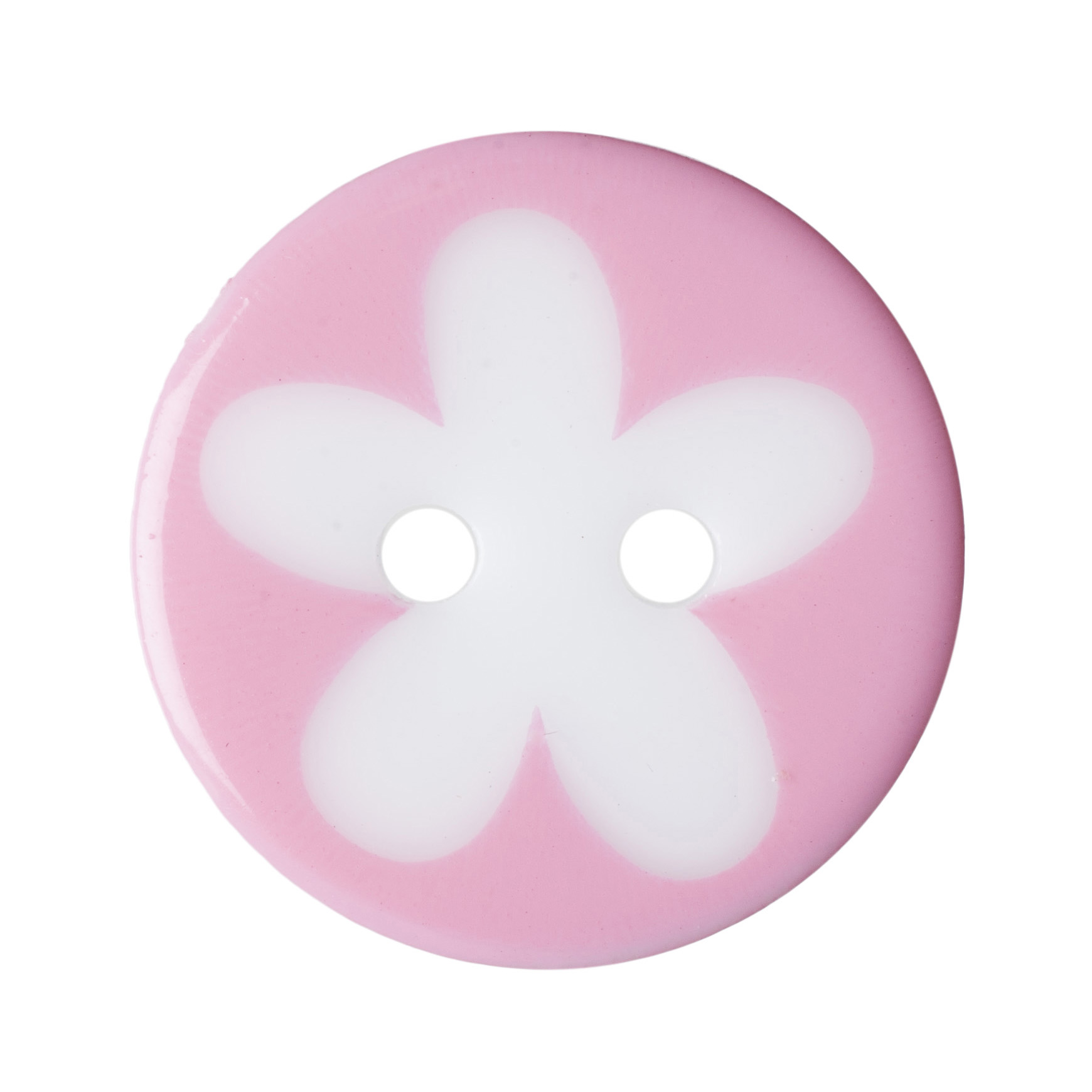 Buttons: Flower: 17mm: Light Pink - Trimits Loose Buttons - Groves and ...
