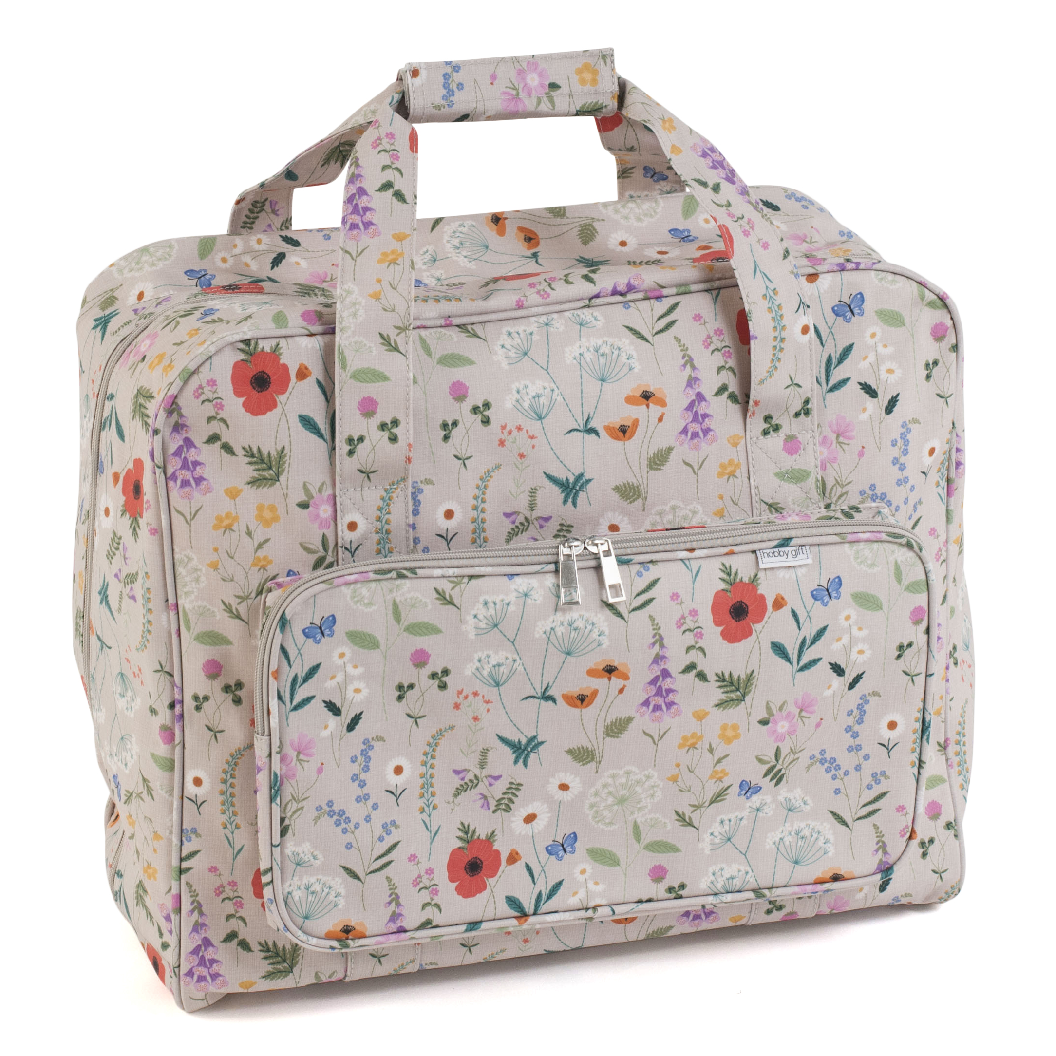 Sewing Machine Bag: Matt PVC: Wild Flowers - Hobby Gift - Groves and Banks