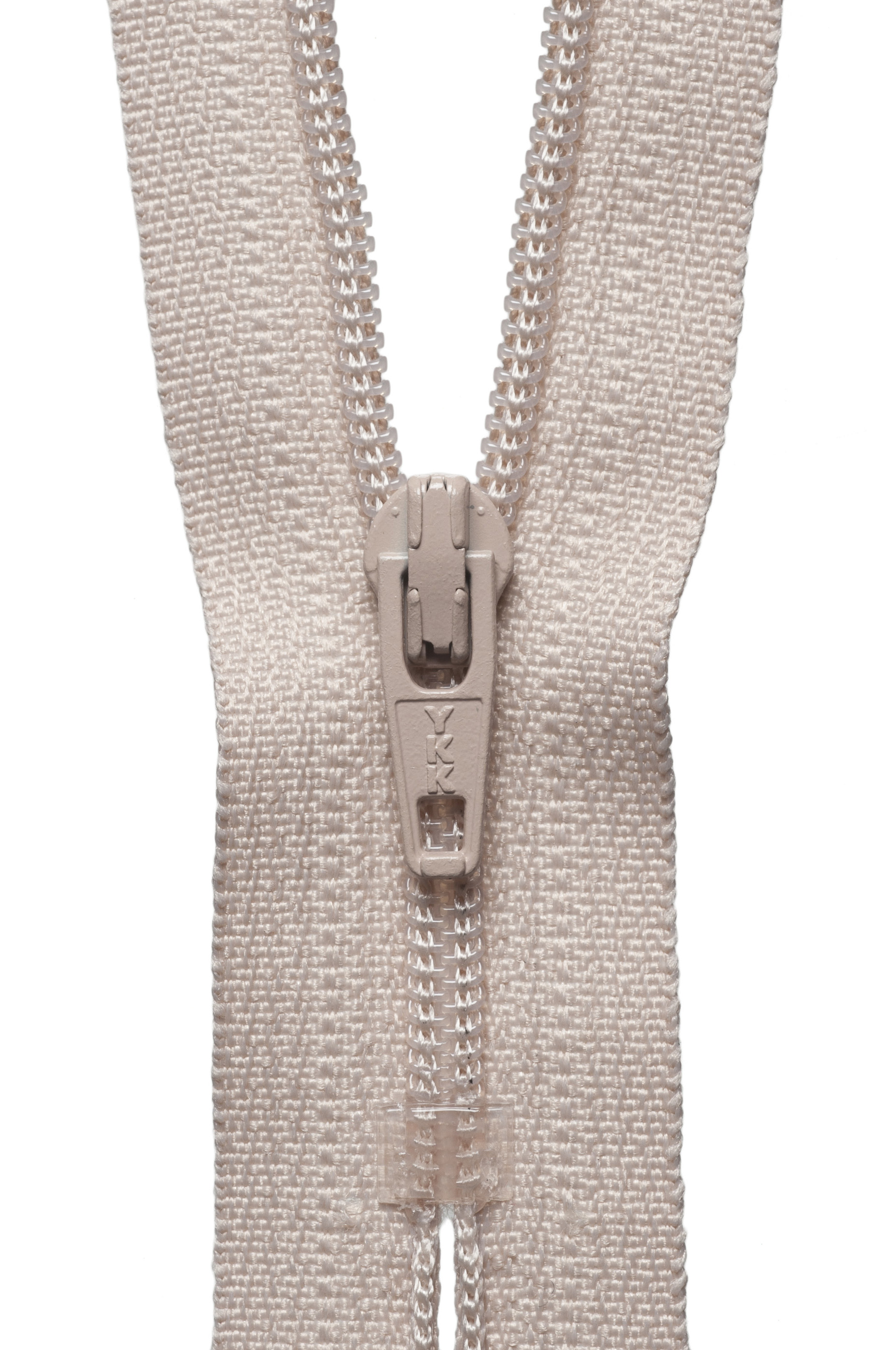 Nylon Dress and Skirt Zip: 15cm or 5.90in: Biscuit - YKK - Groves and Banks