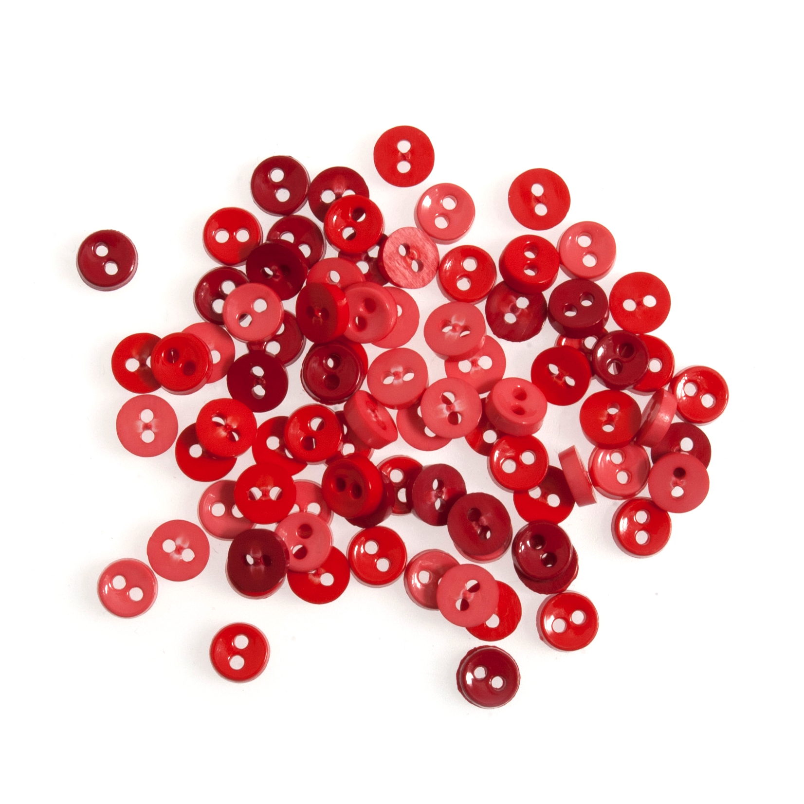 Buttons: Craft: Mini: Round: 6mm: Red: Pack of 5g - Trimits - Groves ...