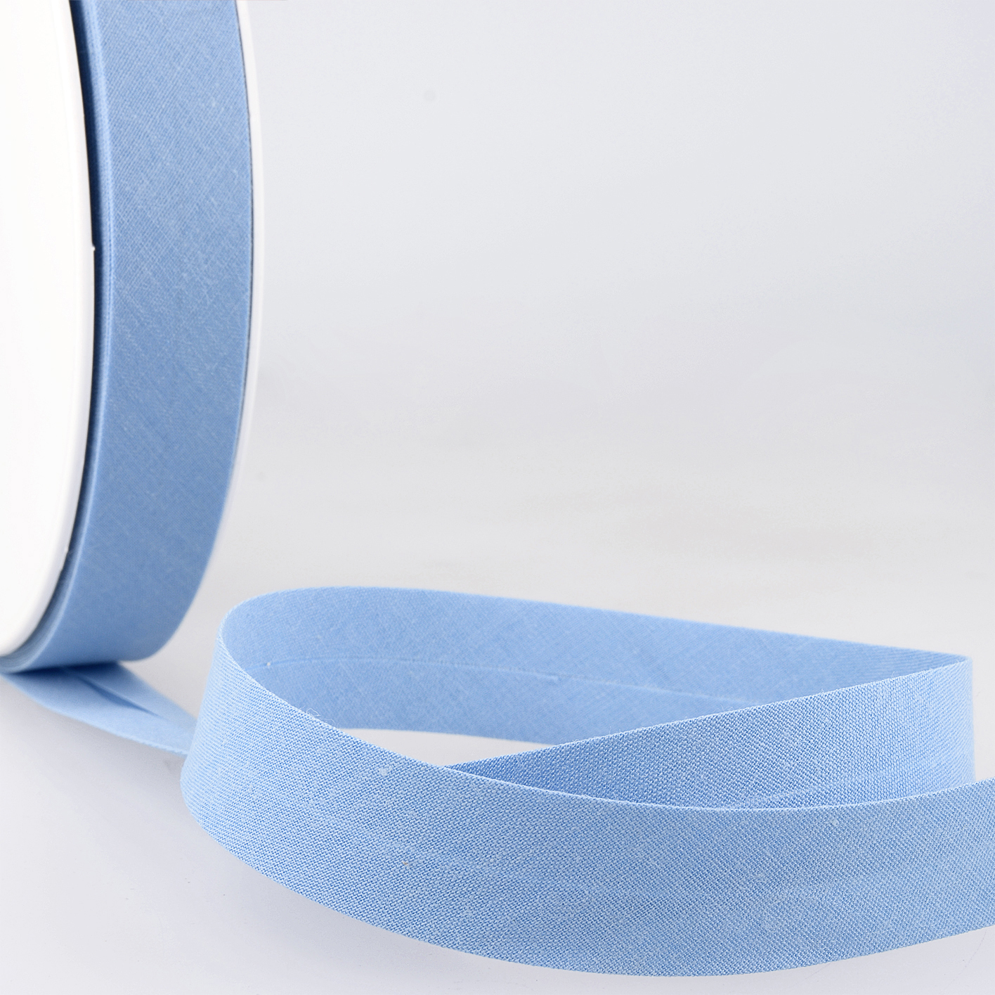 Trim: Bias Binding: Polycotton: 40m x 50mm: Light Blue - Stephanoise ...