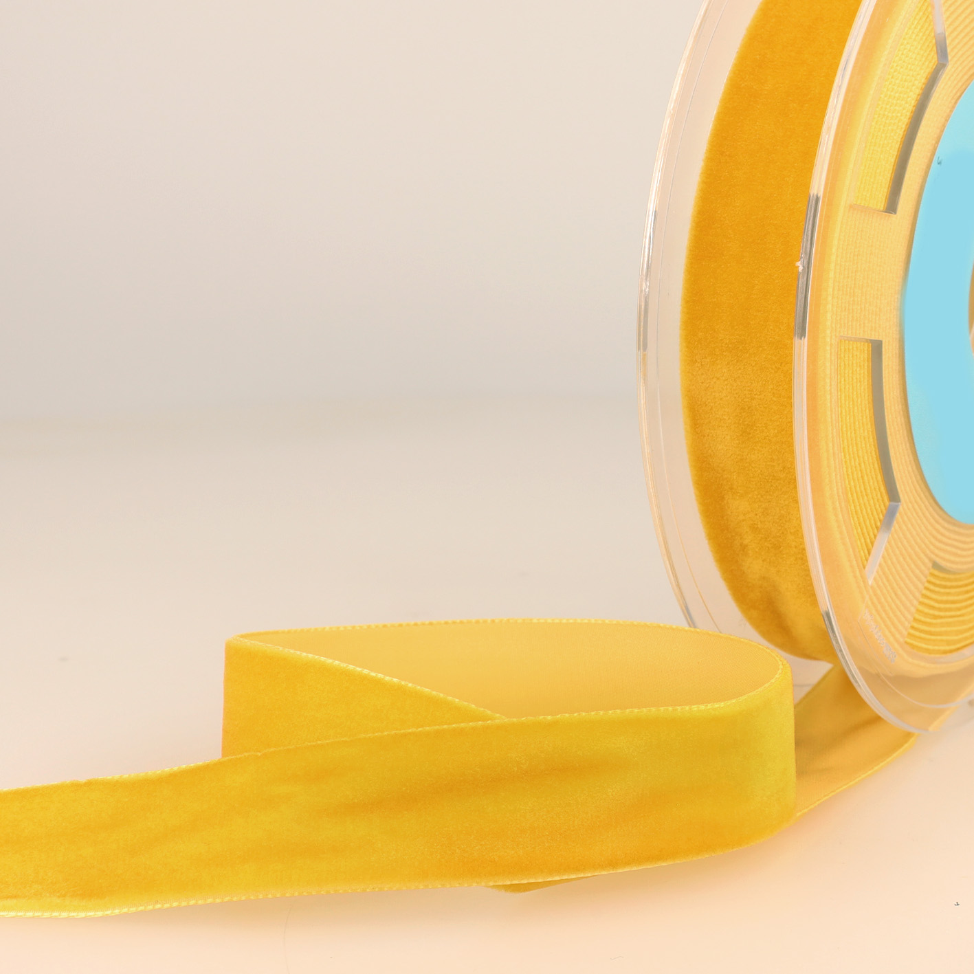 Ribbon: Velvet: High Density: 10m x 38mm: Mustard - Stephanoise ...