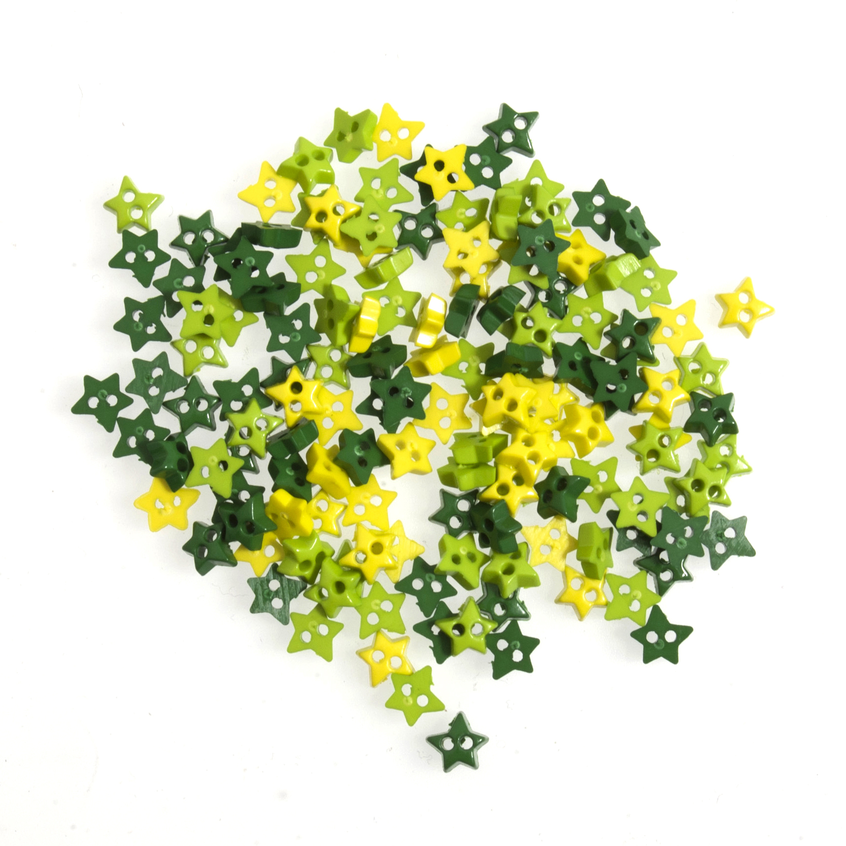 Buttons: Craft: Mini: Star: 6mm: Green: Pack of 5g - Trimits - Groves ...