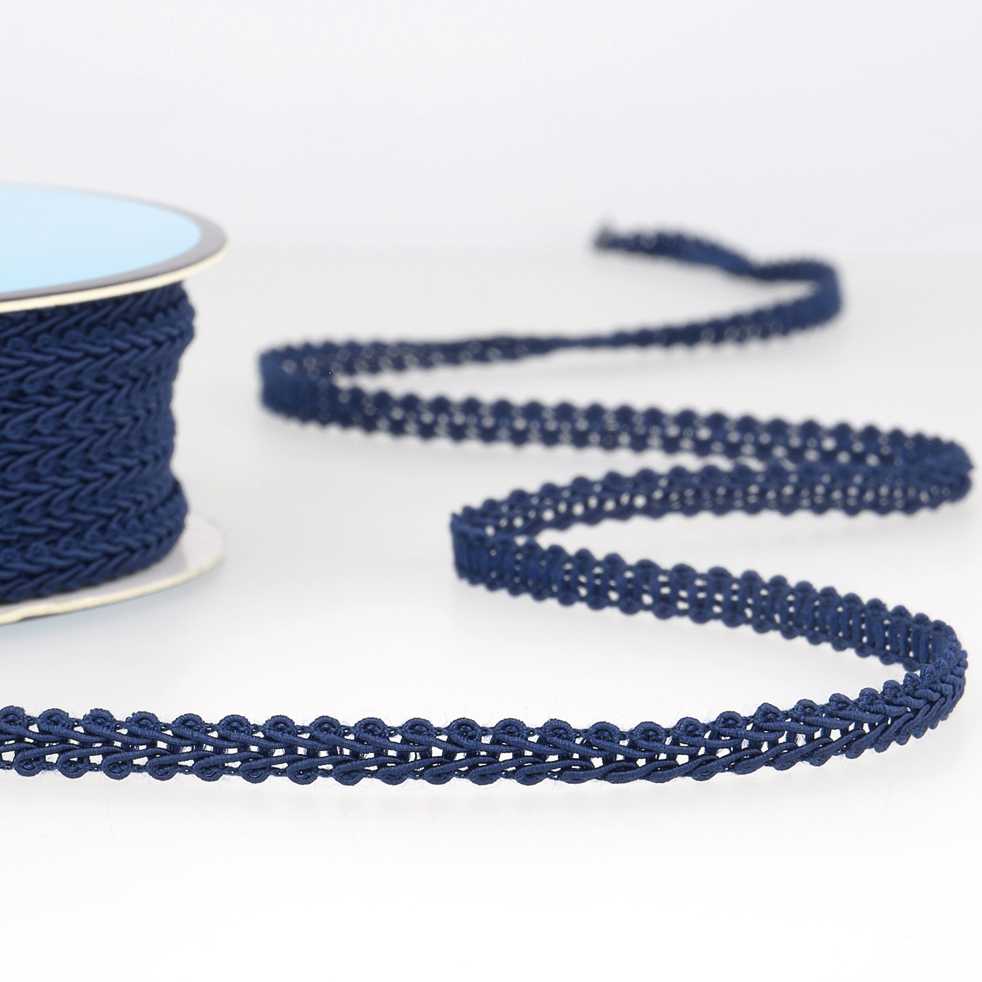Trim: Gimp Braid: Small: 25m x 6mm: Navy Blue - Stephanoise - Groves ...