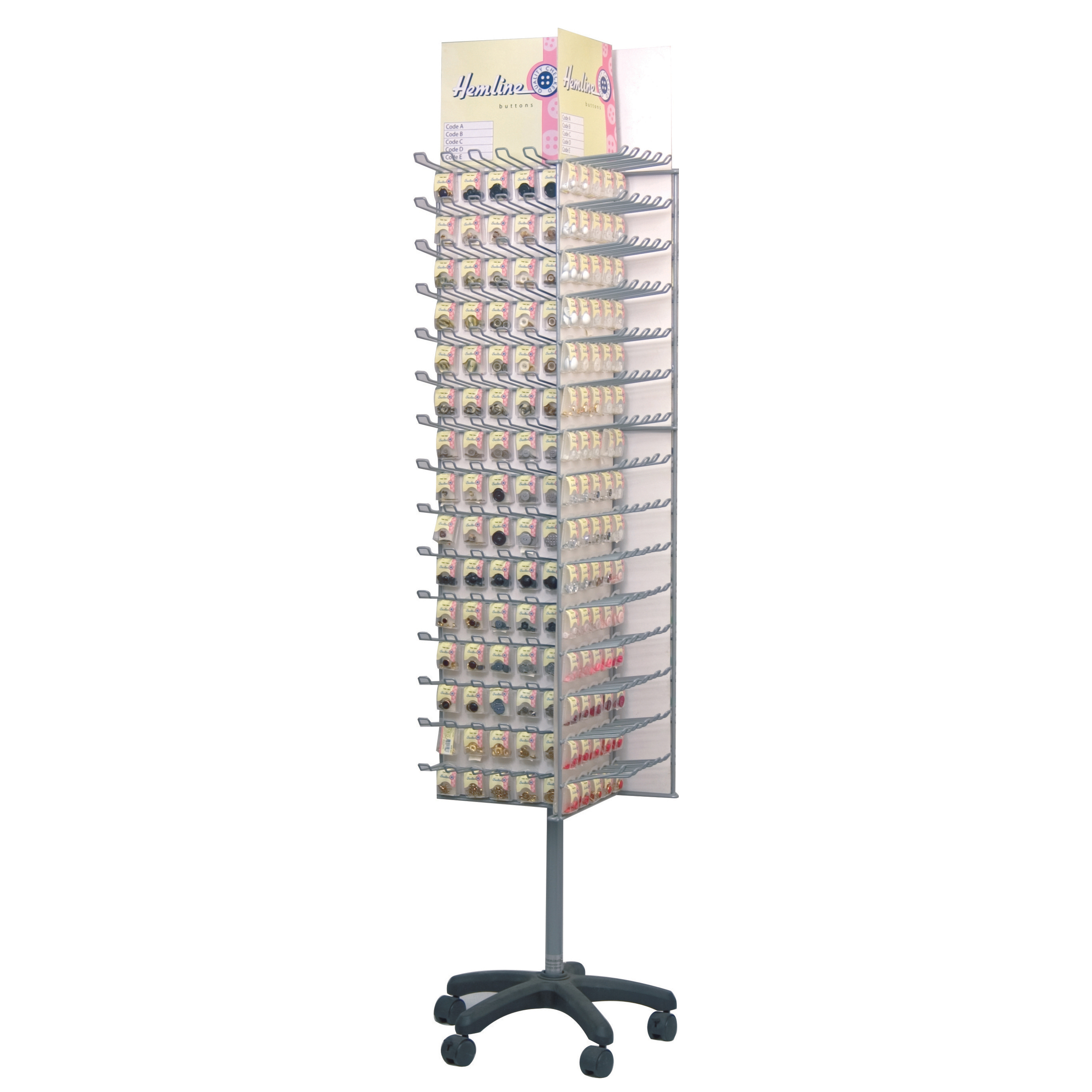 Hemline: Buttons: Floor Stand 1 - Hemline - Groves and Banks