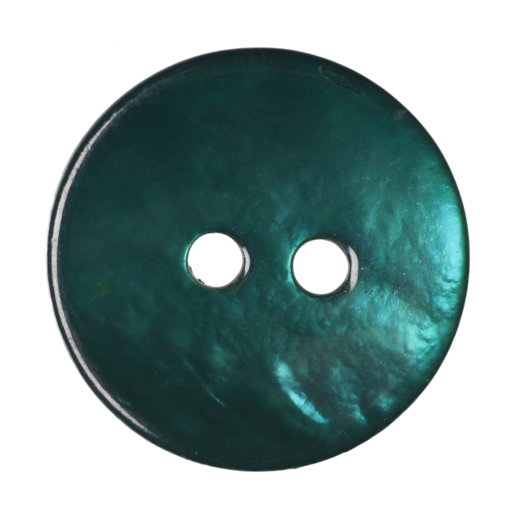 Button: Dyed Agoya Shell: 15mm: Turquoise - Trimits Loose Buttons ...