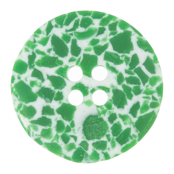 Button: Eco-Conscious: Recycled Plastic Scrap: 4 Hole: Matt: 25mm ...