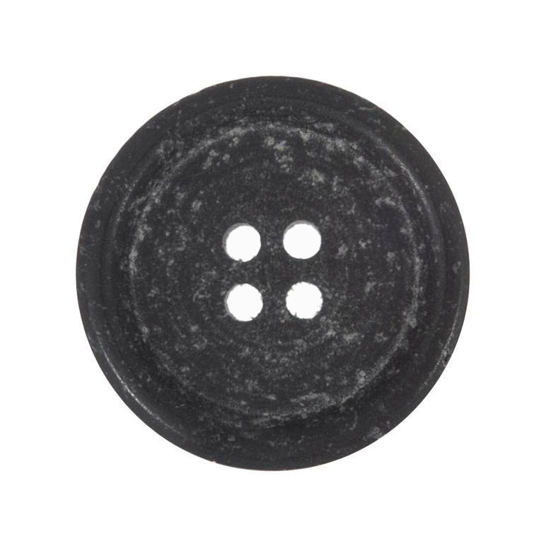 Button: Eco-Conscious: Recycled Waste Leather: 4 Hole: 20mm: Black ...