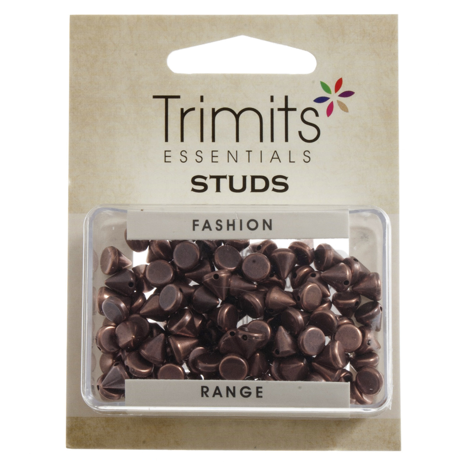 Trim: Studs: Sew-on: Cone: Copper: 6 x 6mm: 120 Pack - Trimits - Groves ...