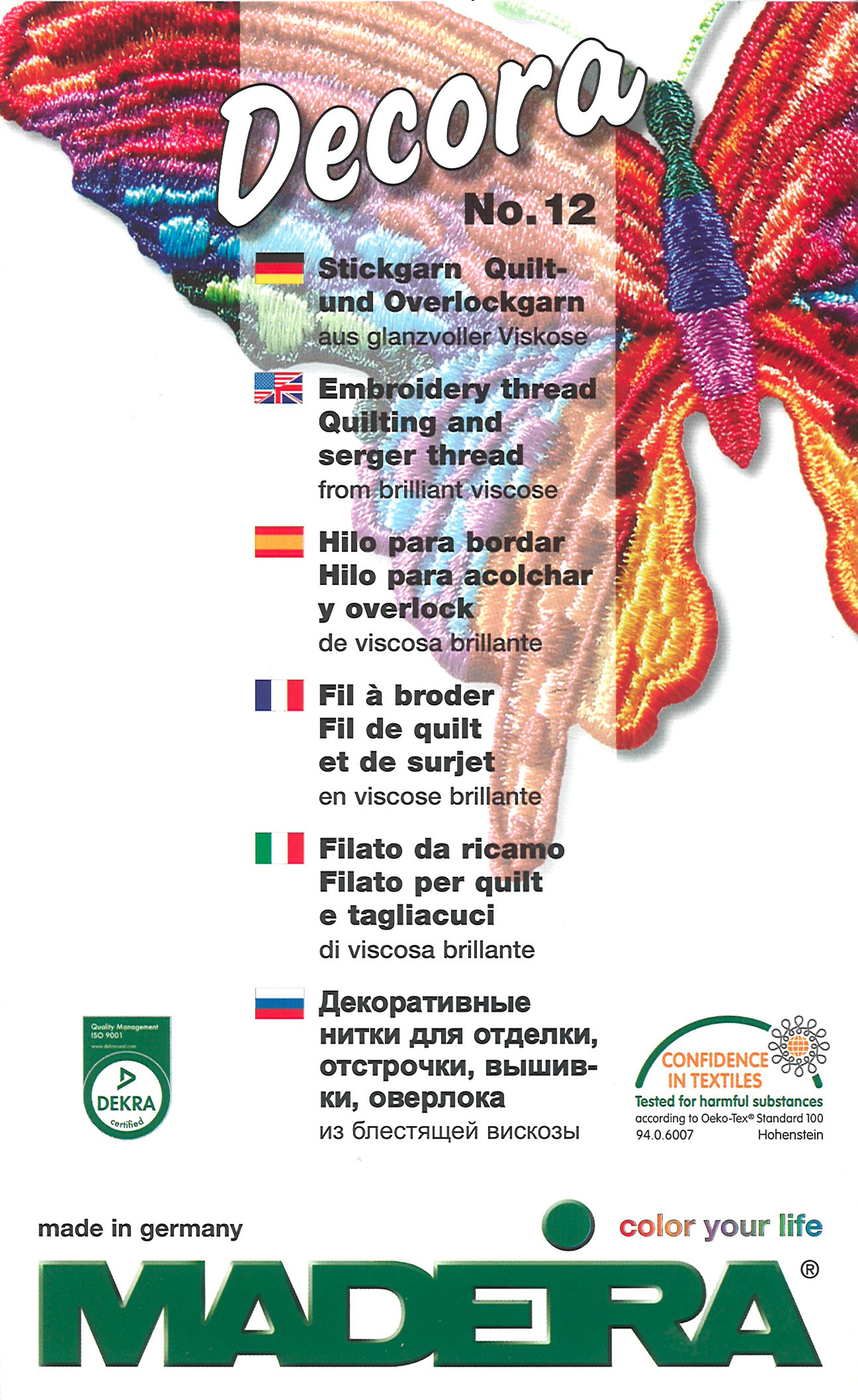 Madeira: Thread Guide and Colour Card: Decora 12 - Madeira - Groves and ...