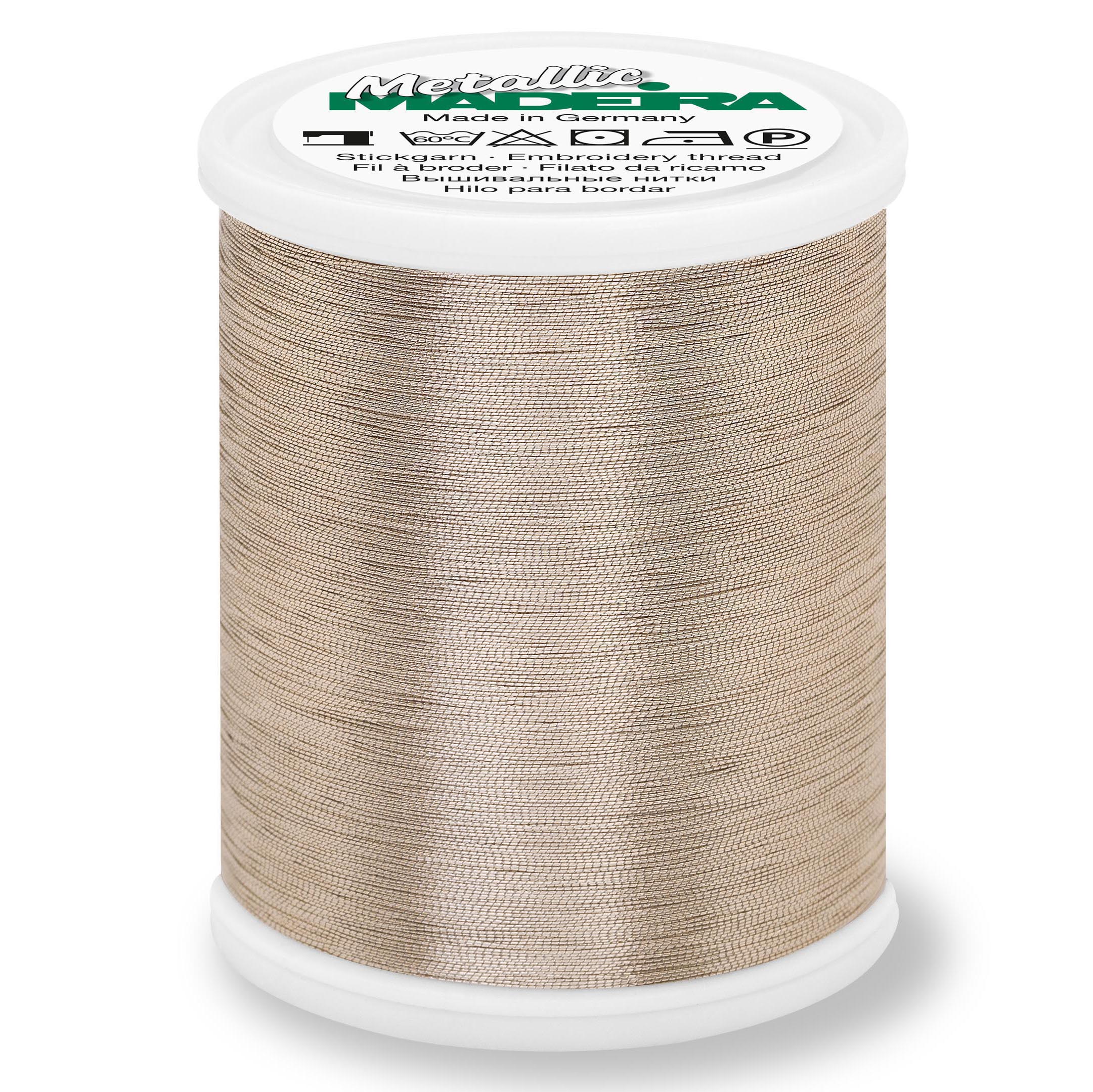 Metallic No.40: Smooth: 5 x 1,000m: Spools: Gold Dust - Madeira ...